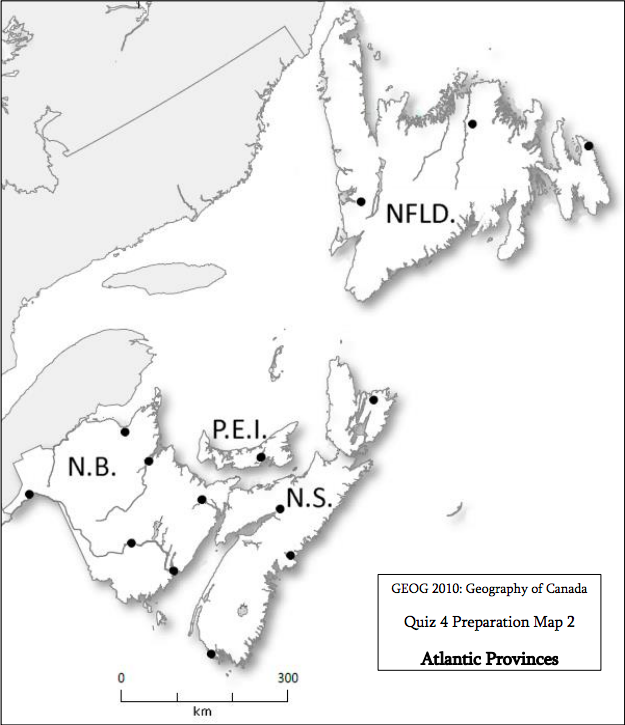 Canada Map With Bodies Of Water