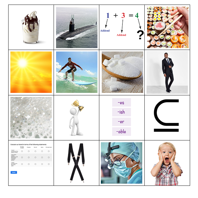 Words That Begin With 'Su' Picture Click Quiz - By johncenafan612