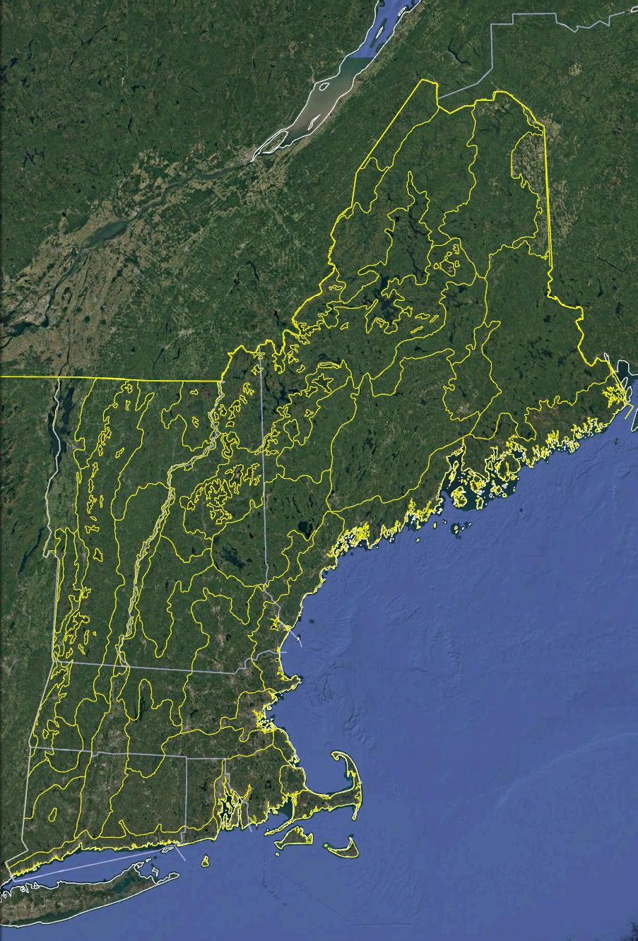 New England Ecoregions Map Click Quiz - By eldwod