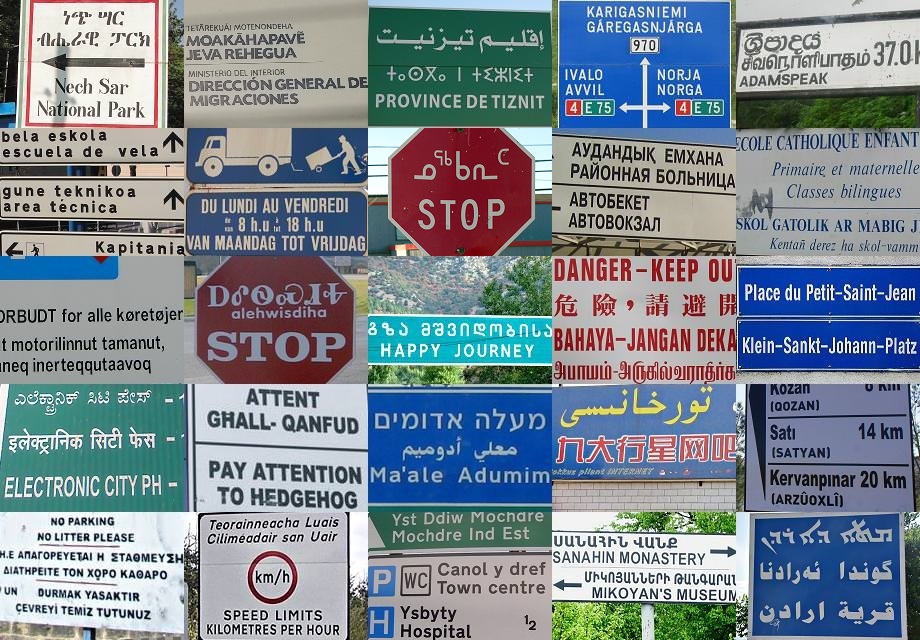 Country by Multilingual Sign Quiz - By Scuadrado