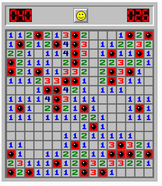 Minesweeper 026 (Intermediate) Quiz - By JoeCoolJRRT