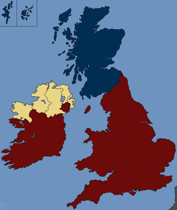 British Isles 1600 AD Quiz - By philosopher