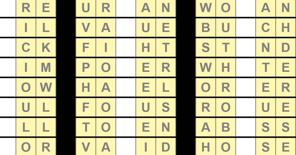 Missing Letter Grid Puzzles Quiz Playlist - By Chenchilla