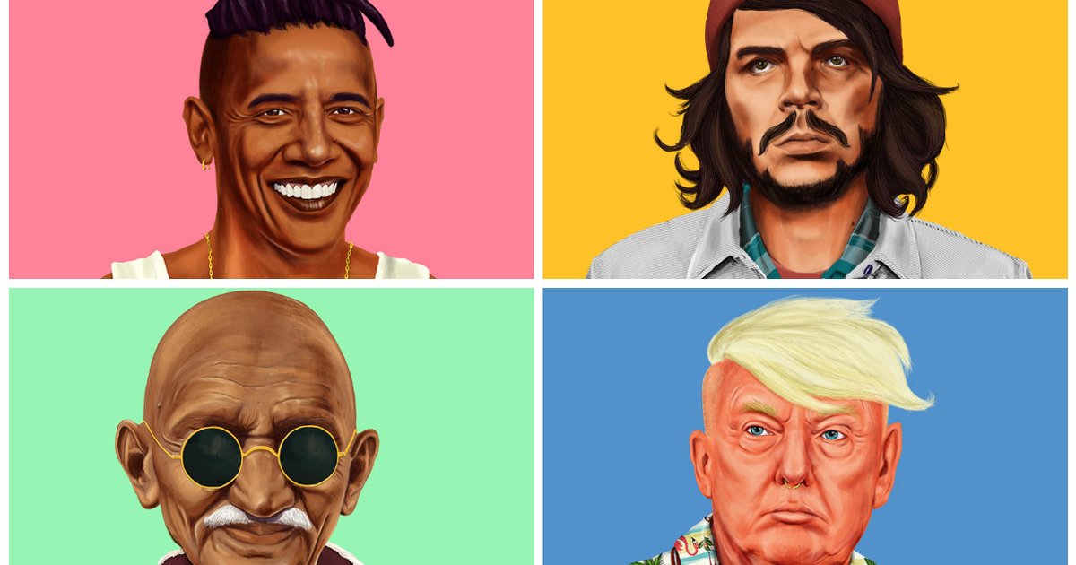 Famous Figures as Hipsters Quiz Playlist - By aglick