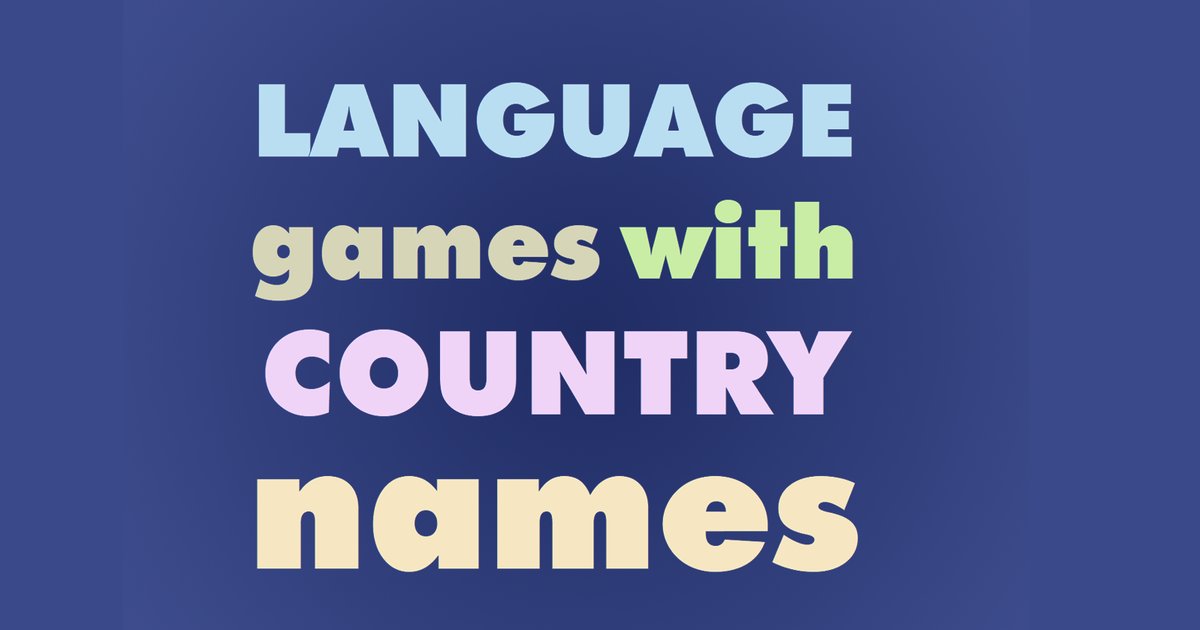 Language Games With Country Names Quiz Playlist - By mittudomain
